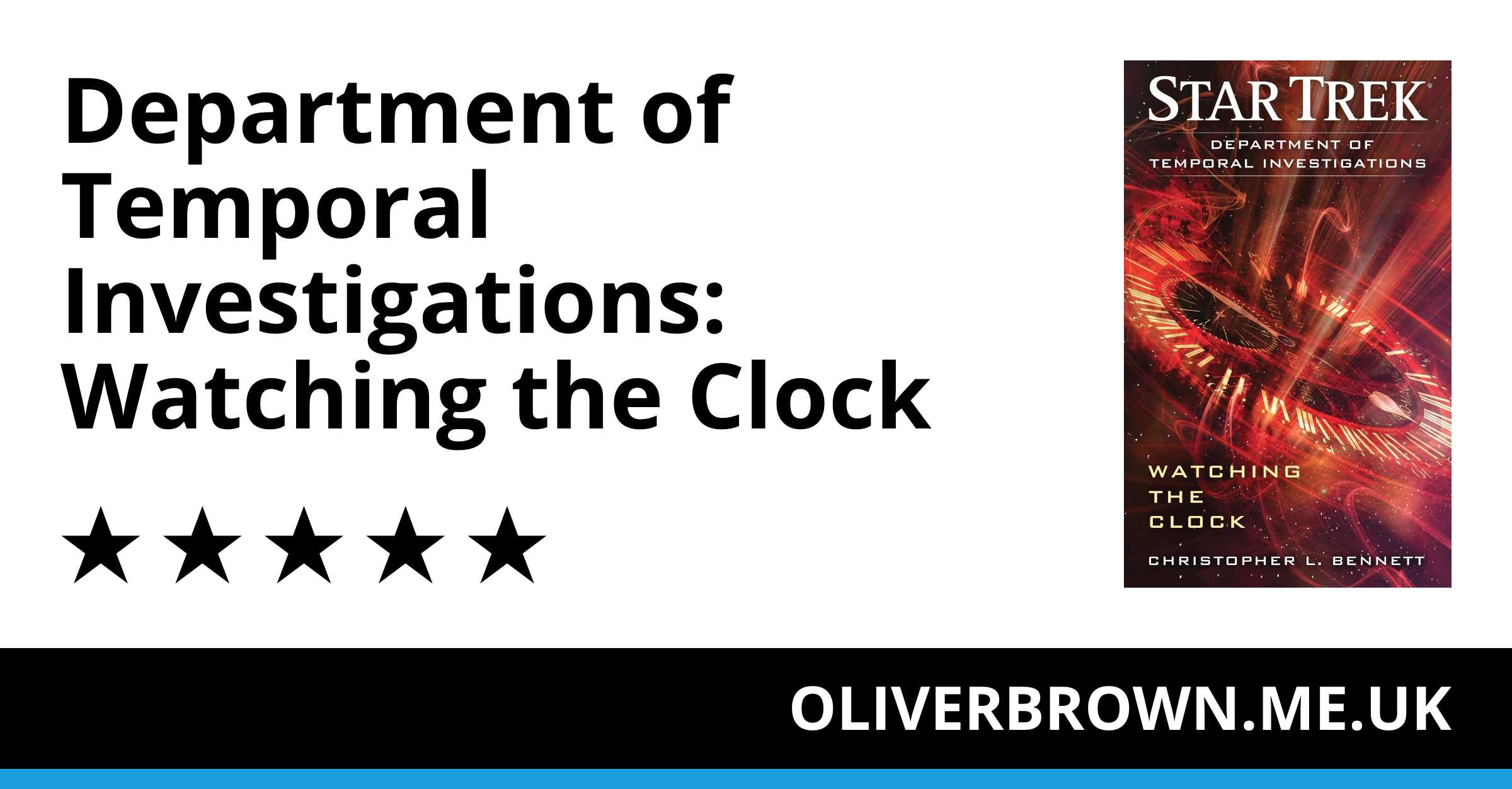 Department of Temporal Investigations: Watching the Clock