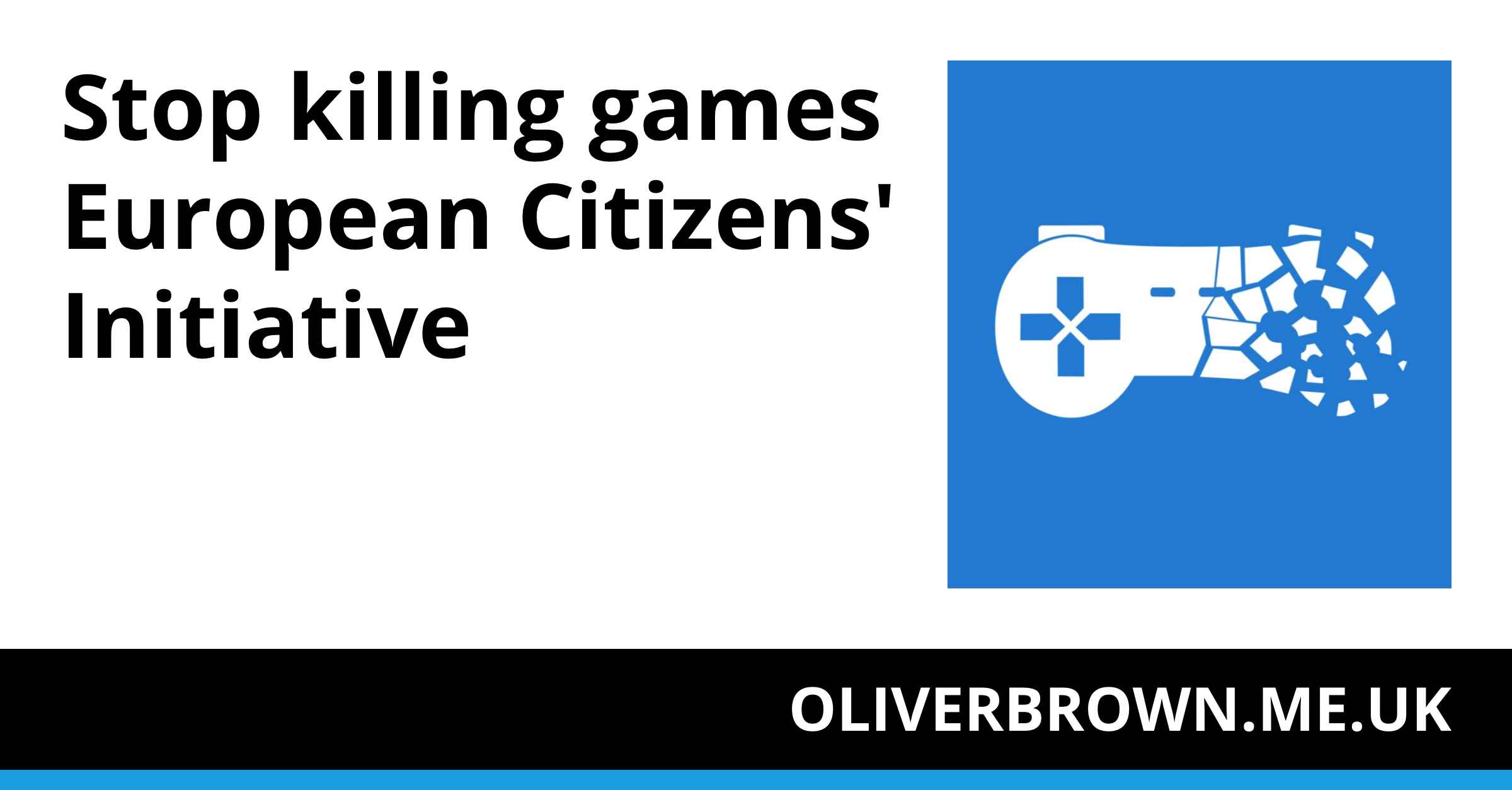 Stop killing games European Citizens' Initiative